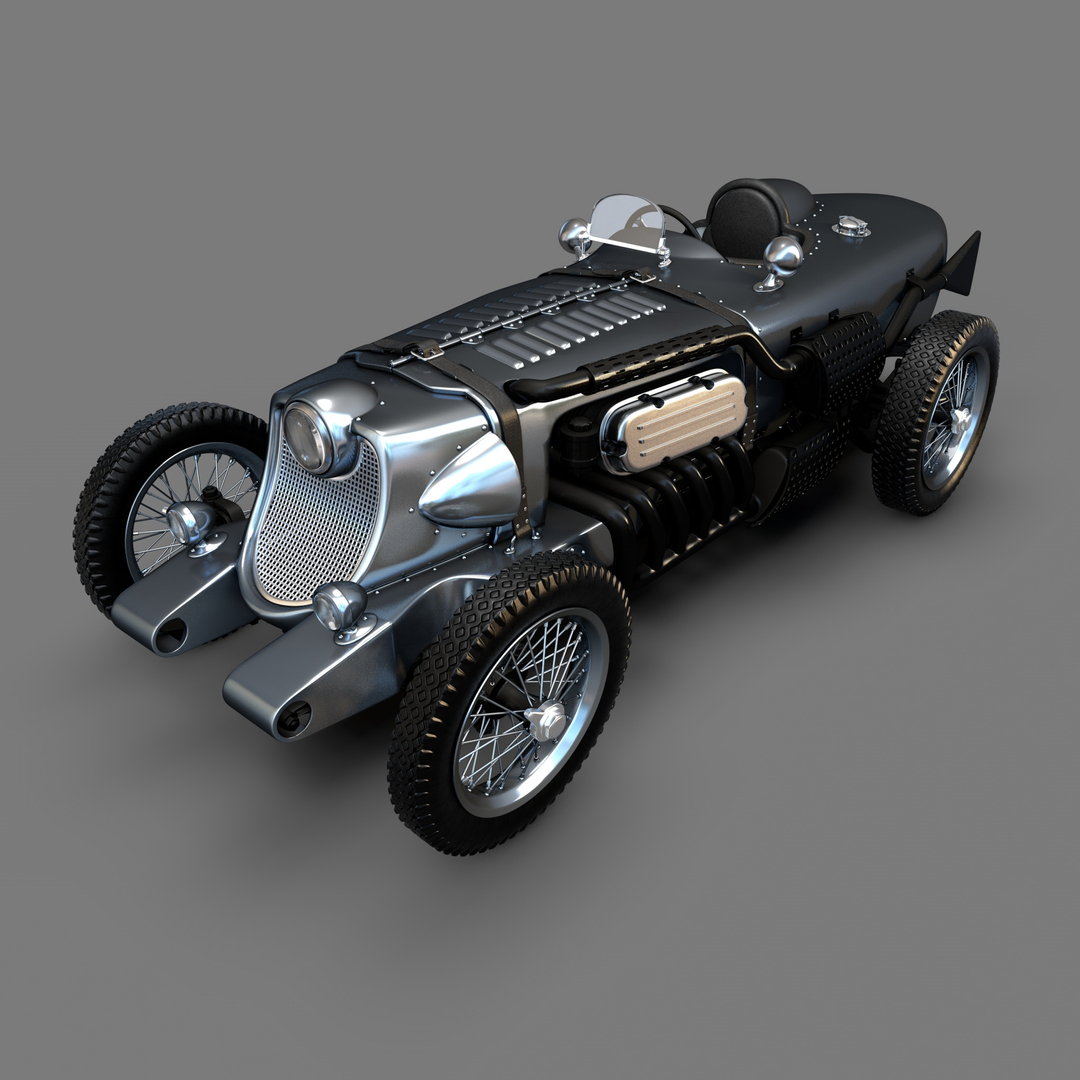Vintage sport car 3D model - TurboSquid 1709678
