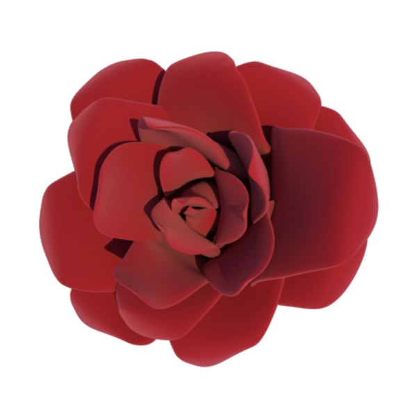 3d rose model