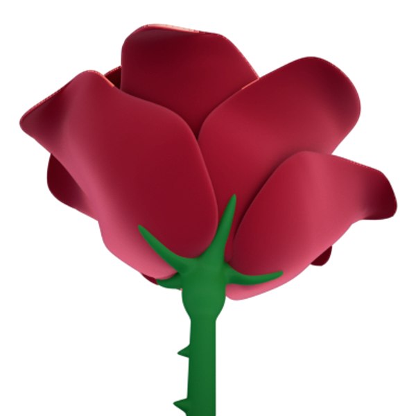 3d rose model