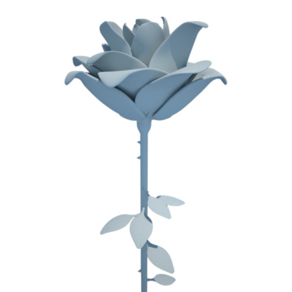 3d rose model