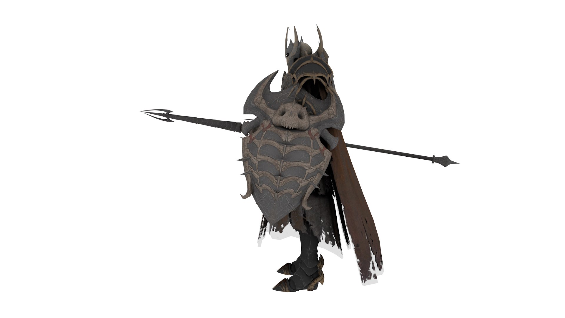 Dark Fantasy Skeleton Armored Warrior 3D Model 3D Model - TurboSquid ...