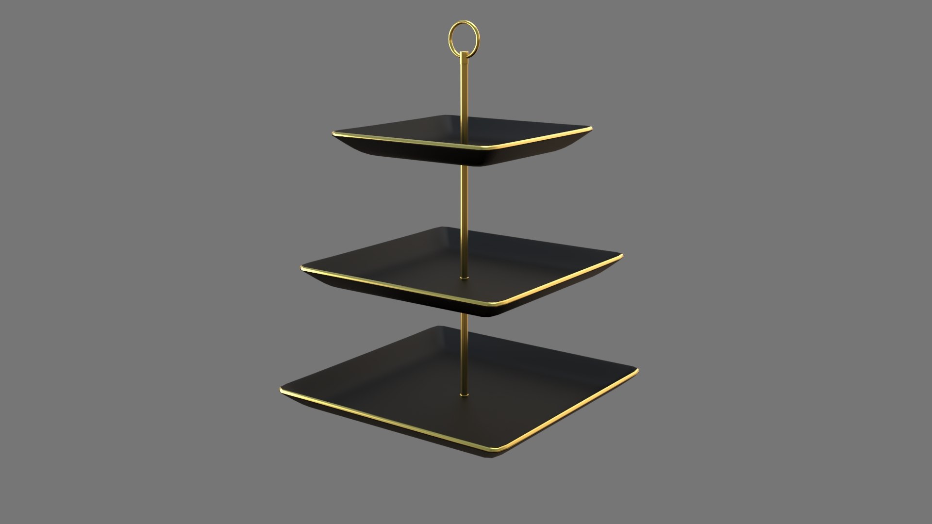 3D Square Plate Stand Collection - TurboSquid 2347020