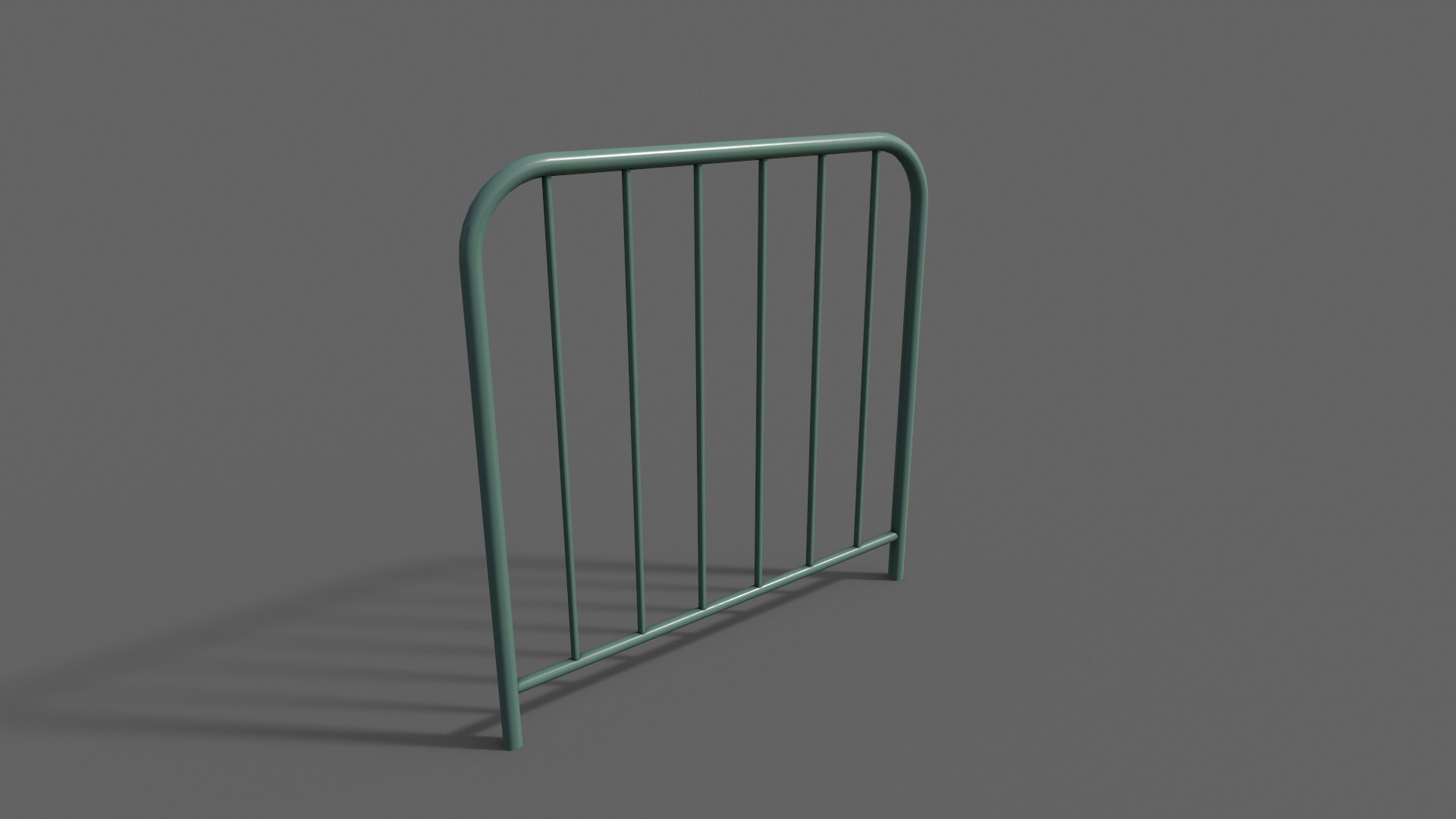 3D PBR Pedestrian Guard Rail Green V2 - TurboSquid 1866690