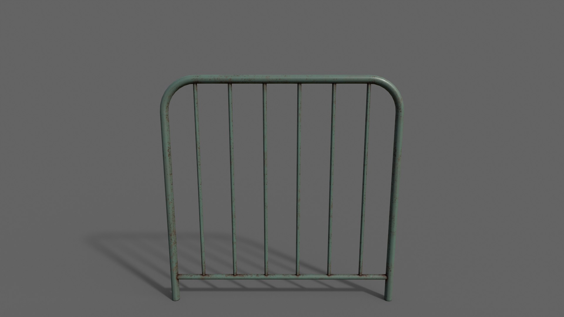 3D PBR Pedestrian Guard Rail Green V2 - TurboSquid 1866690