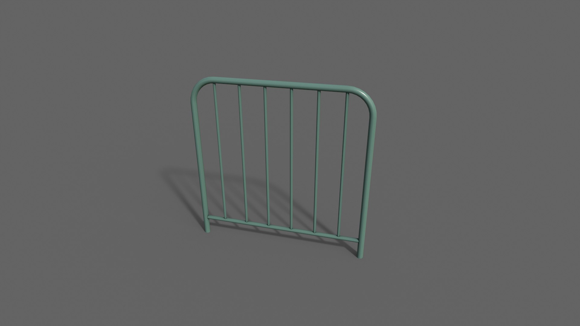 3D PBR Pedestrian Guard Rail Green V2 - TurboSquid 1866690