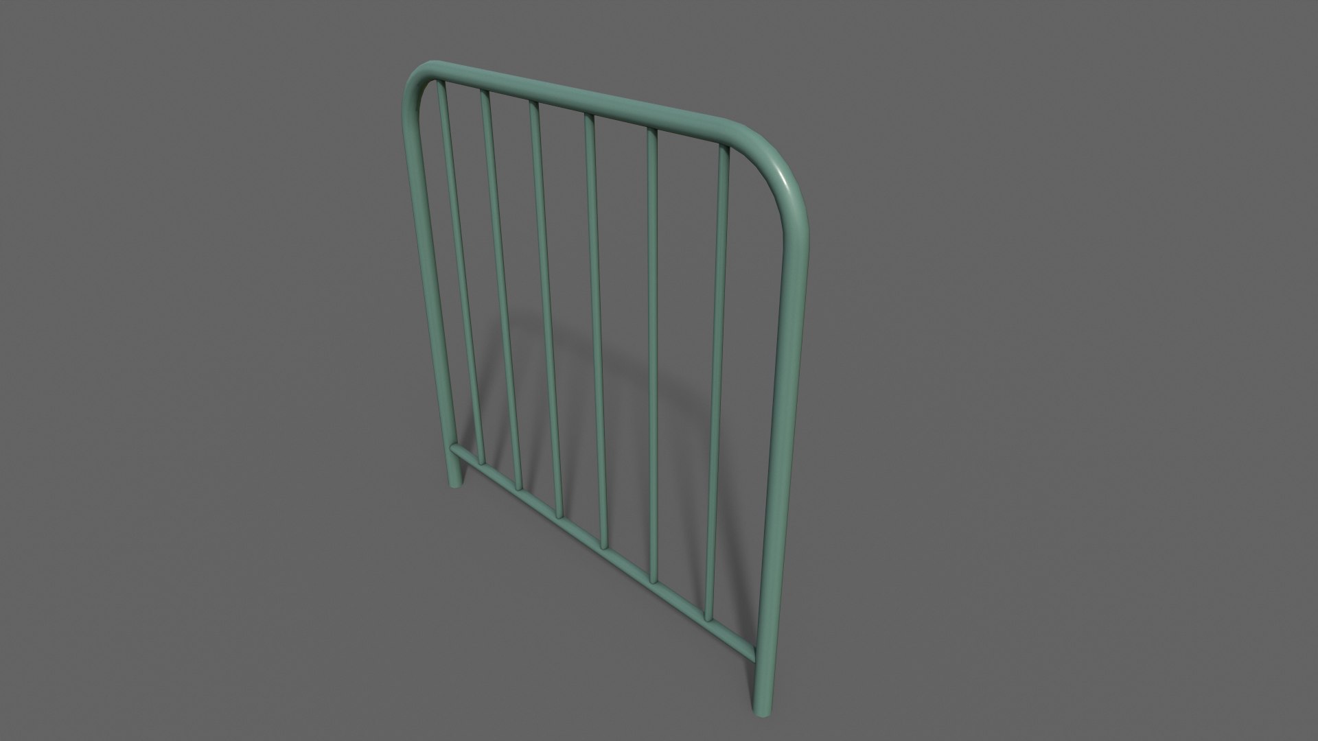 3D PBR Pedestrian Guard Rail Green V2 - TurboSquid 1866690