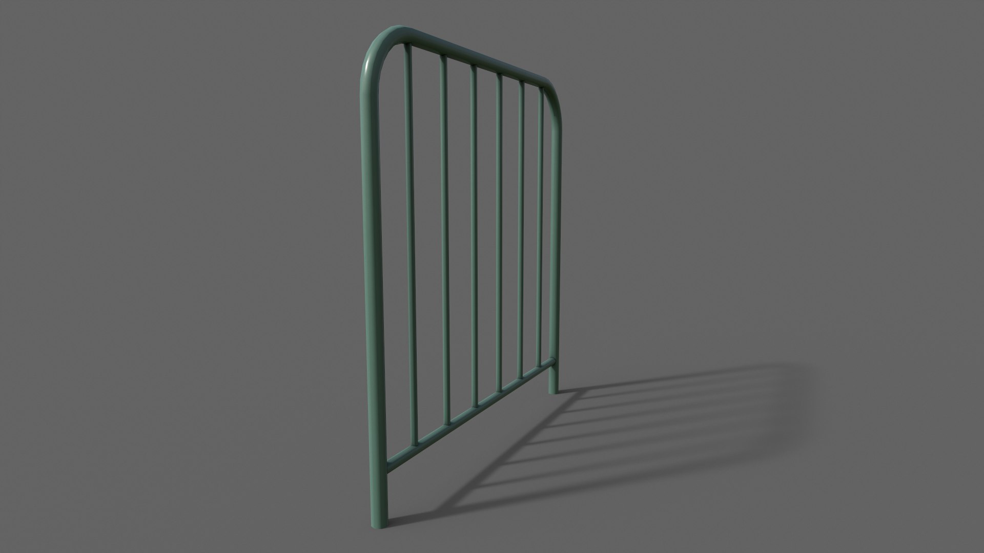 3D PBR Pedestrian Guard Rail Green V2 - TurboSquid 1866690