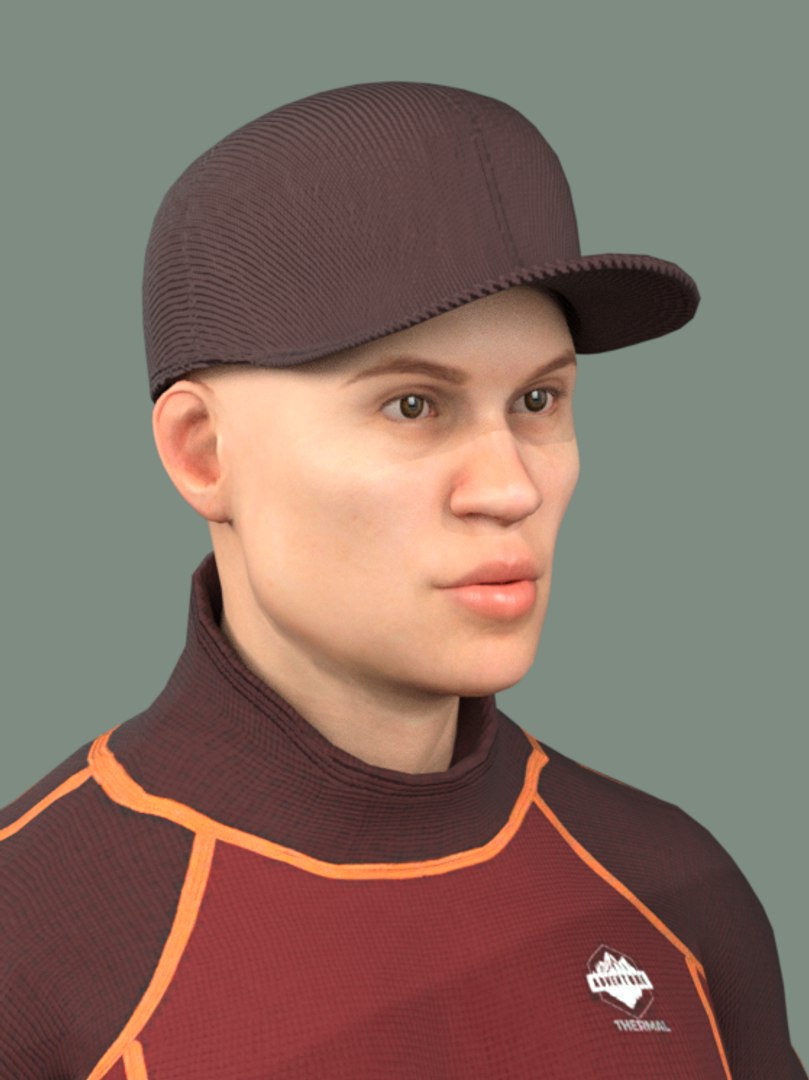 Realistic Rigged Basketball Player Man XX Character 3D Model Model ...