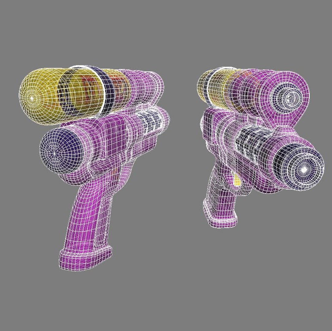Water Gun 3d Model