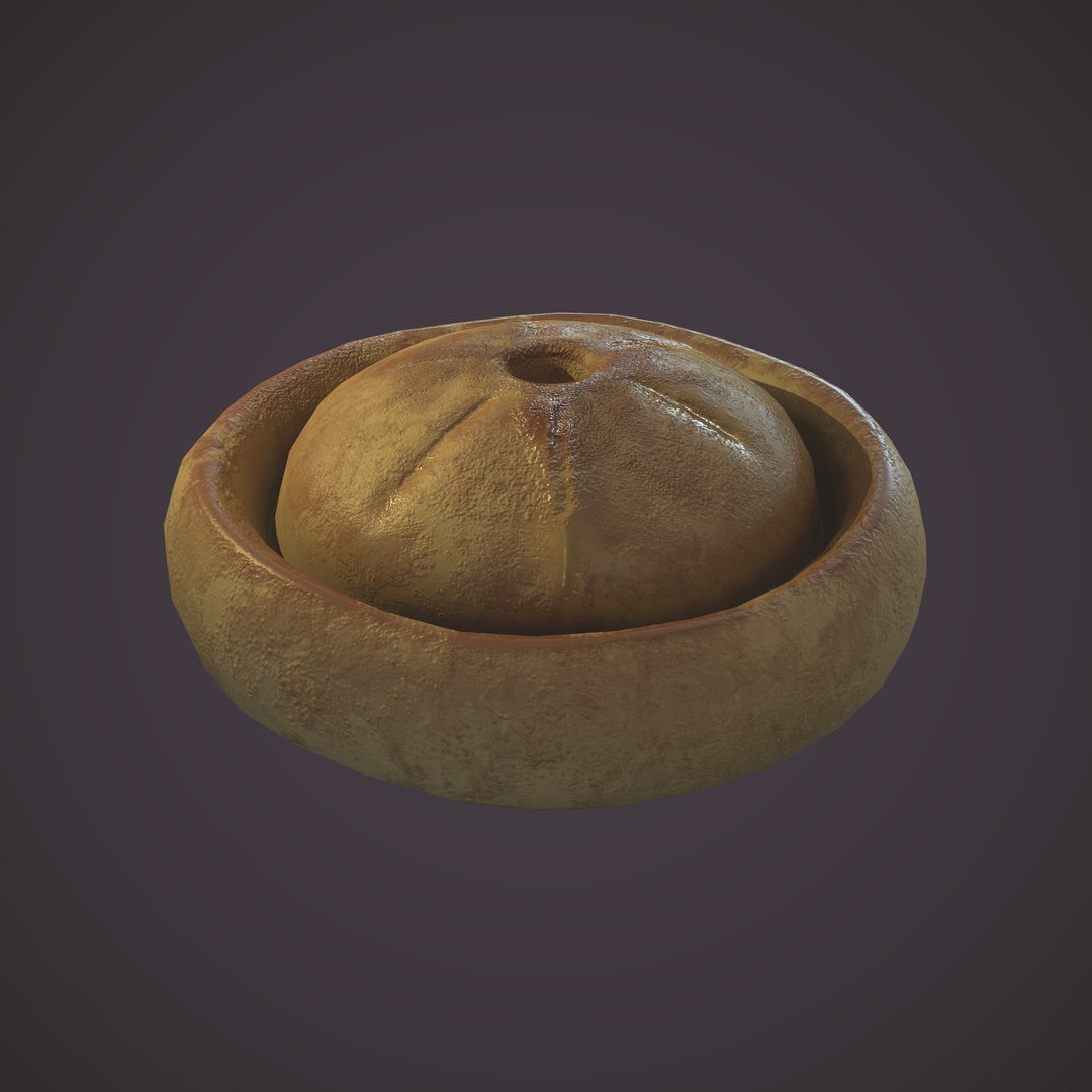 Medieval meat pie 3D model - TurboSquid 1430874