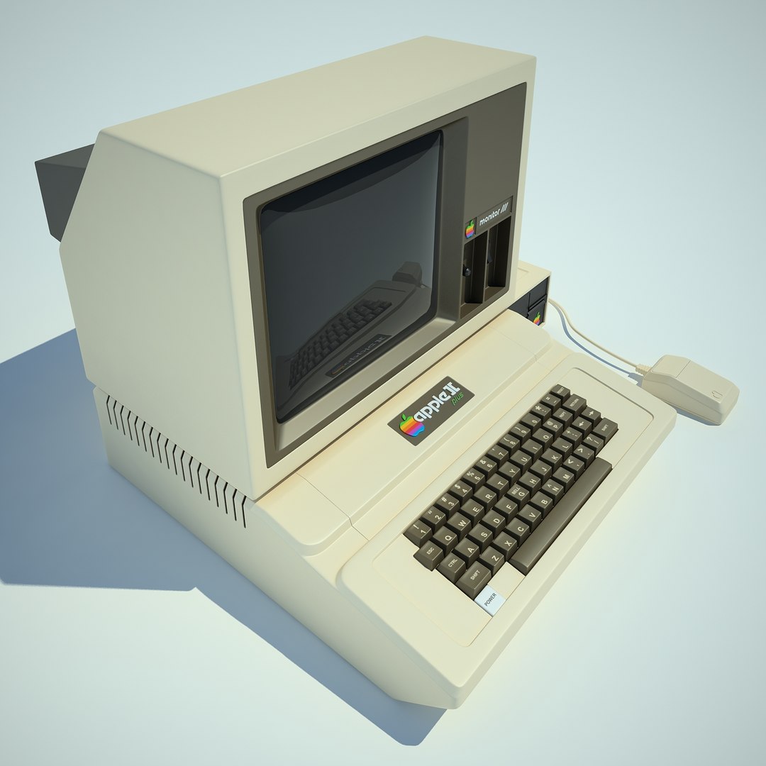 Apple 2 Computer 3d 3ds