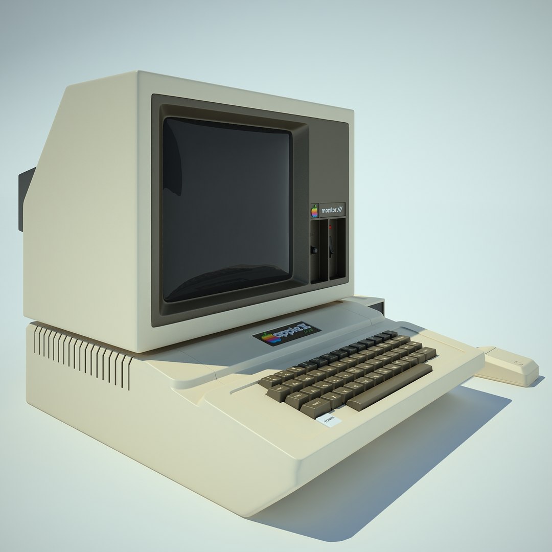 Apple 2 Computer 3d 3ds