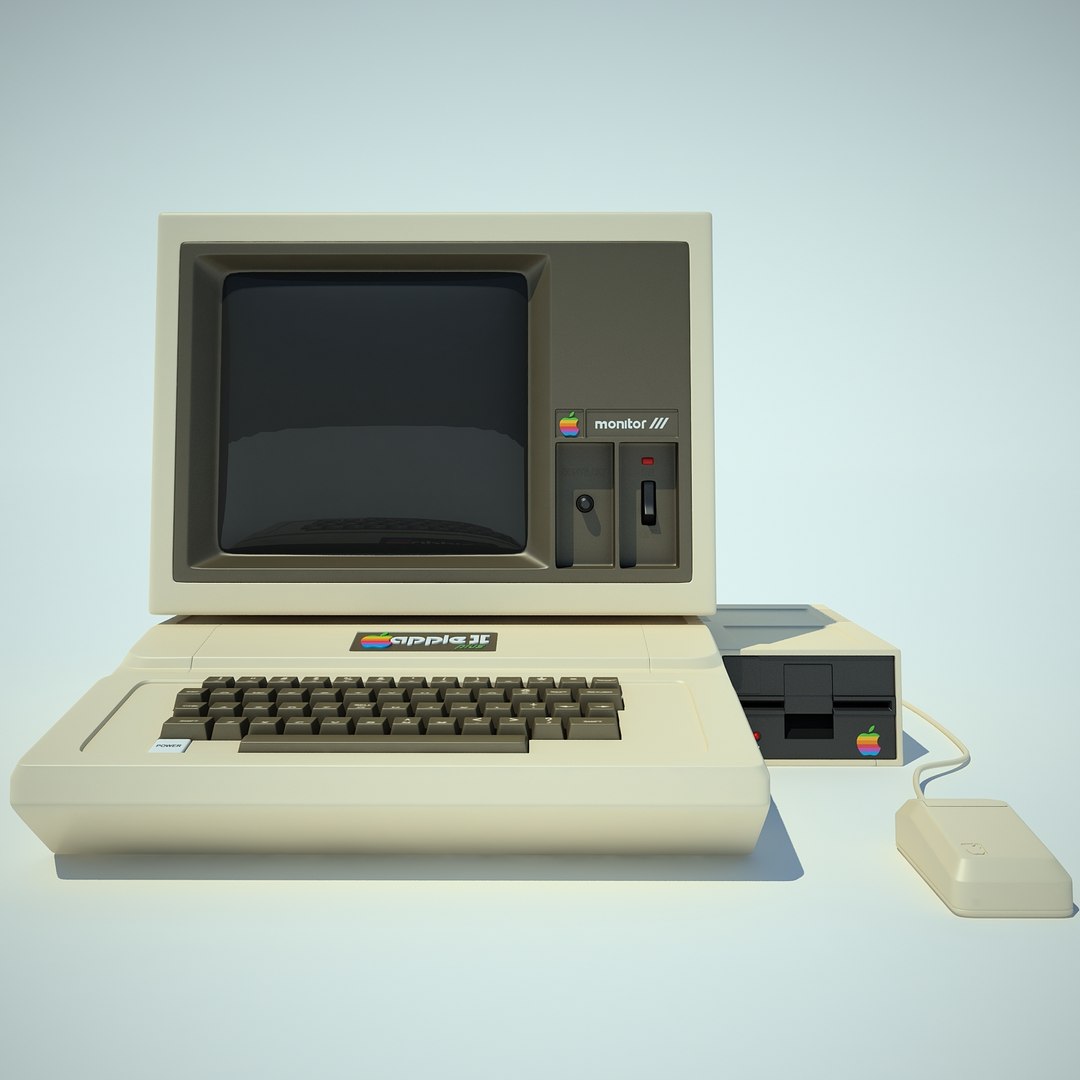 Apple 2 Computer 3d 3ds