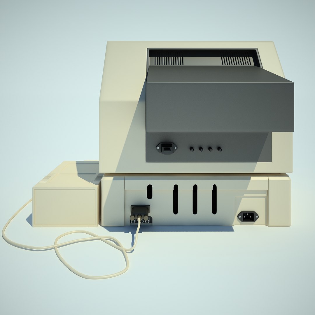 Apple 2 Computer 3d 3ds
