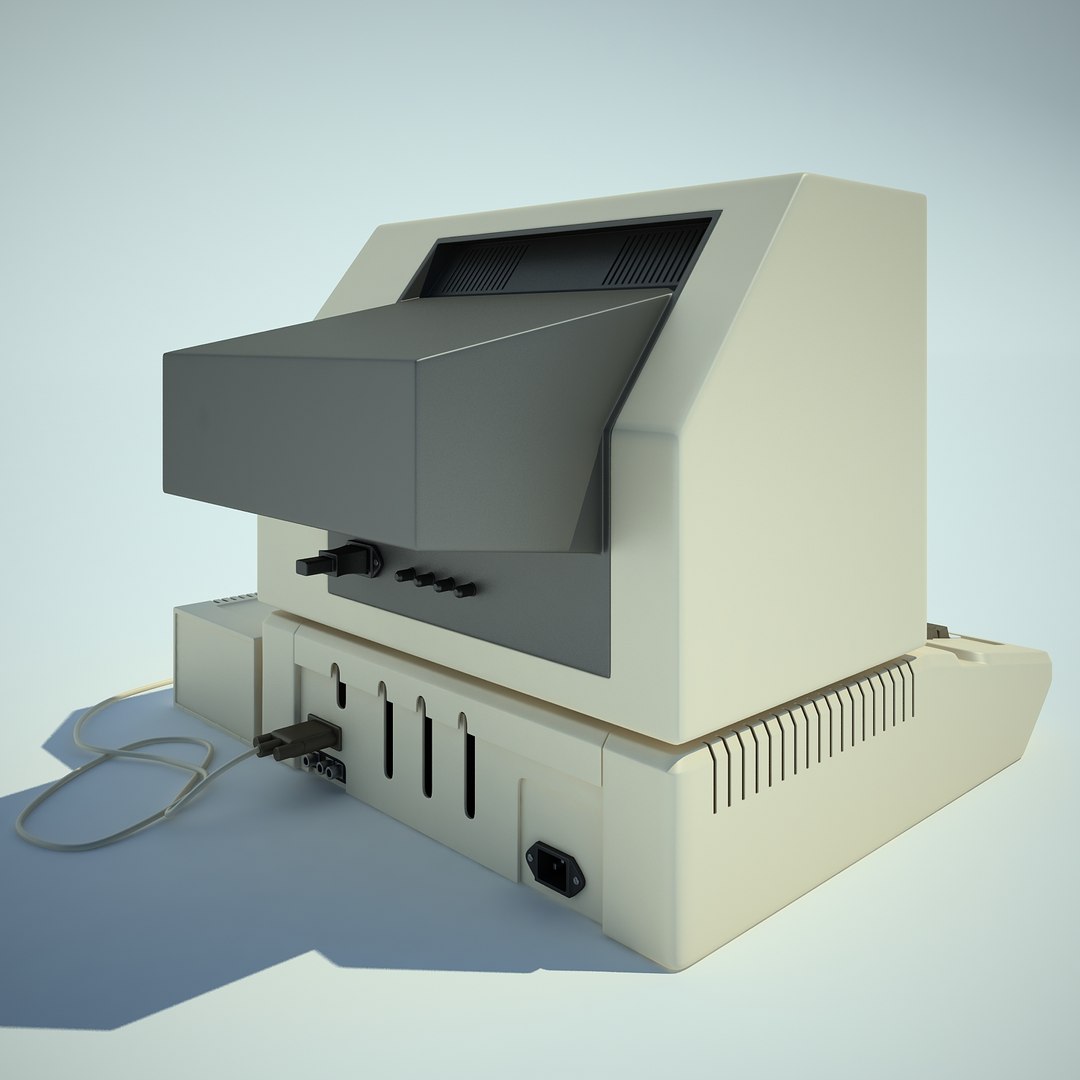 Apple 2 Computer 3d 3ds