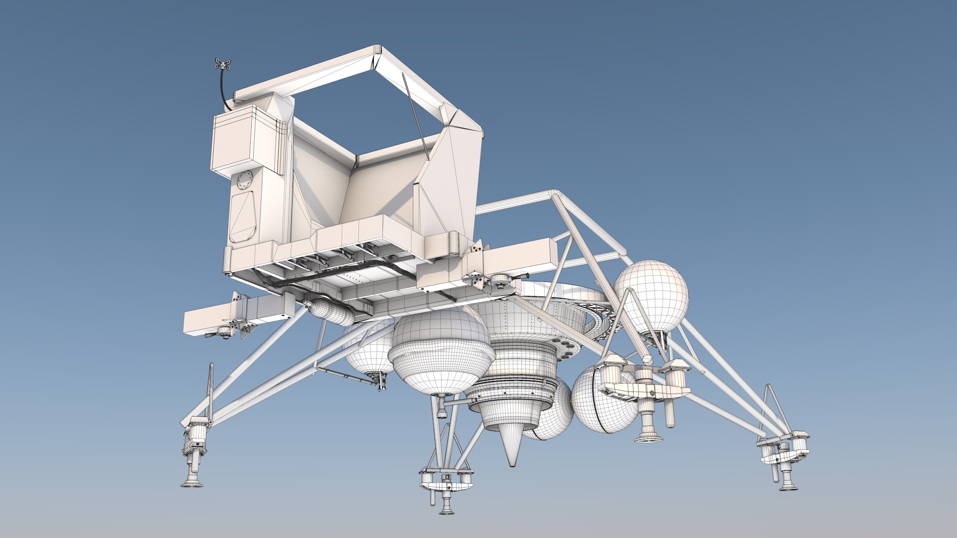 LLRV Flying Bedstead 3D Model - TurboSquid 1793909