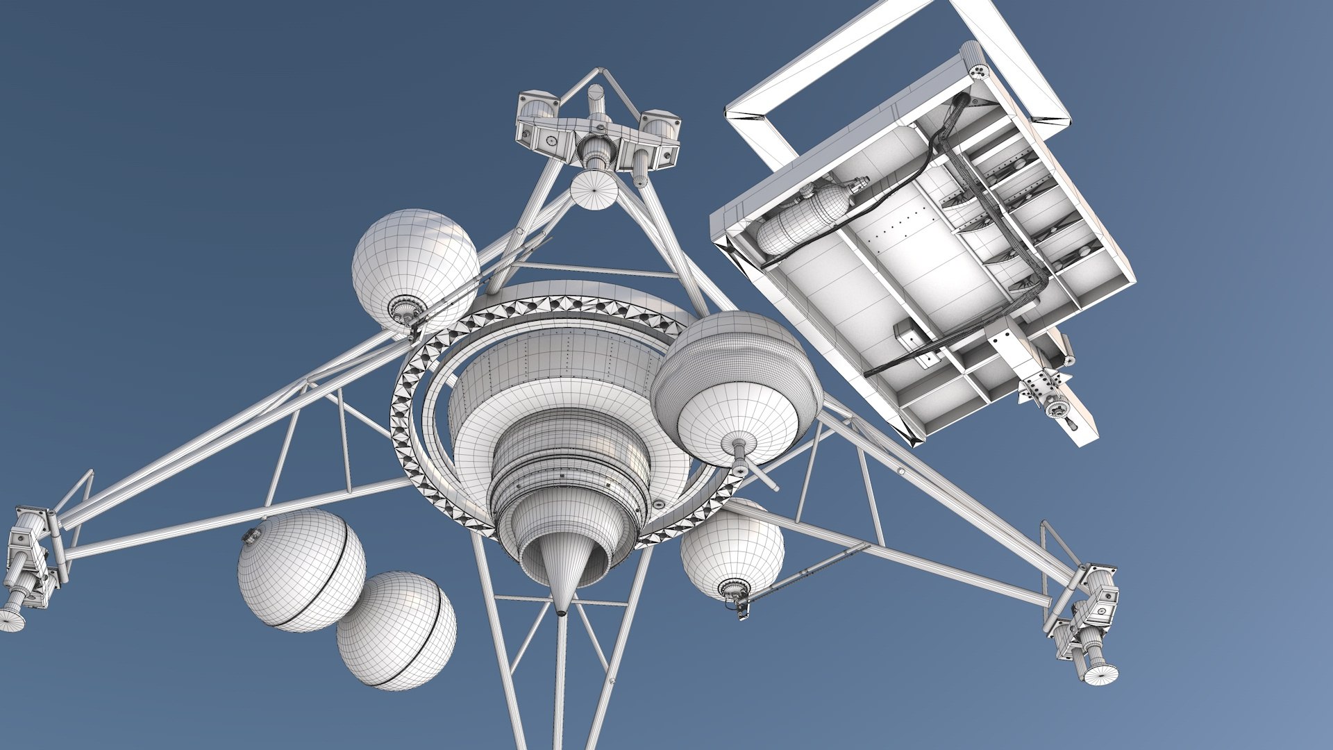 LLRV Flying Bedstead 3D Model - TurboSquid 1793909