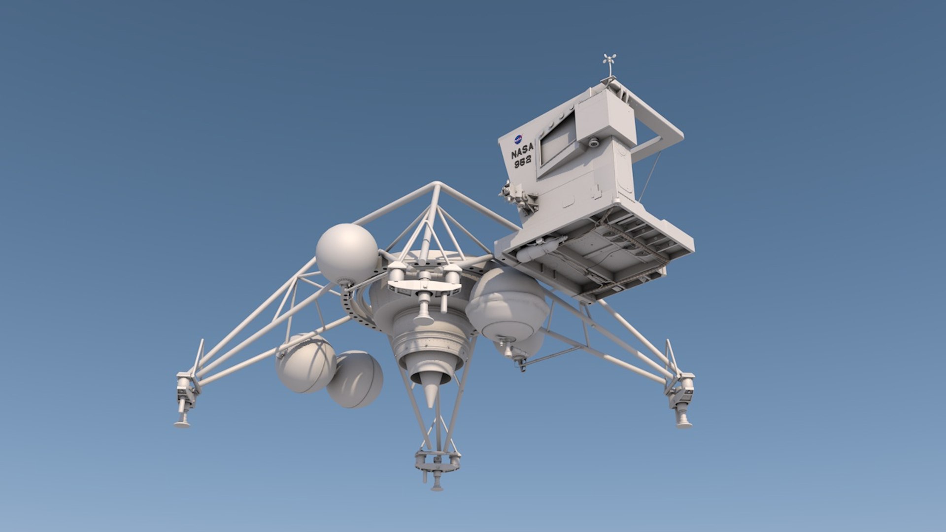 LLRV Flying Bedstead 3D Model - TurboSquid 1793909