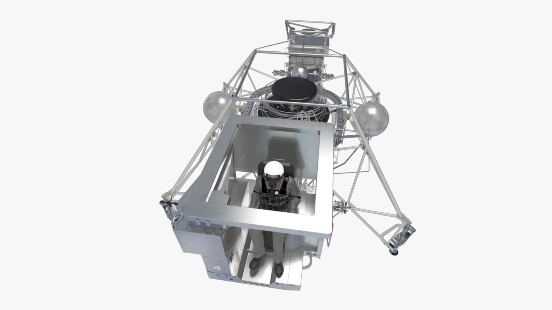 LLRV Flying Bedstead 3D Model - TurboSquid 1793909