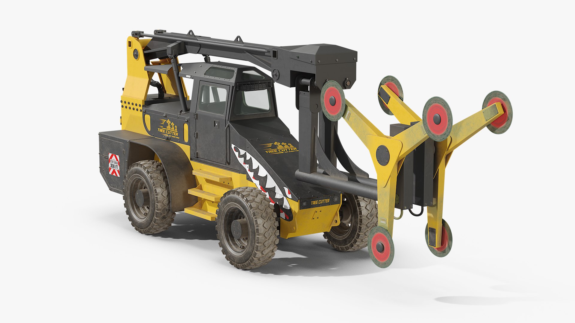 3D OMC Hedgehog Tree Trimmer Dirty - TurboSquid 2387171