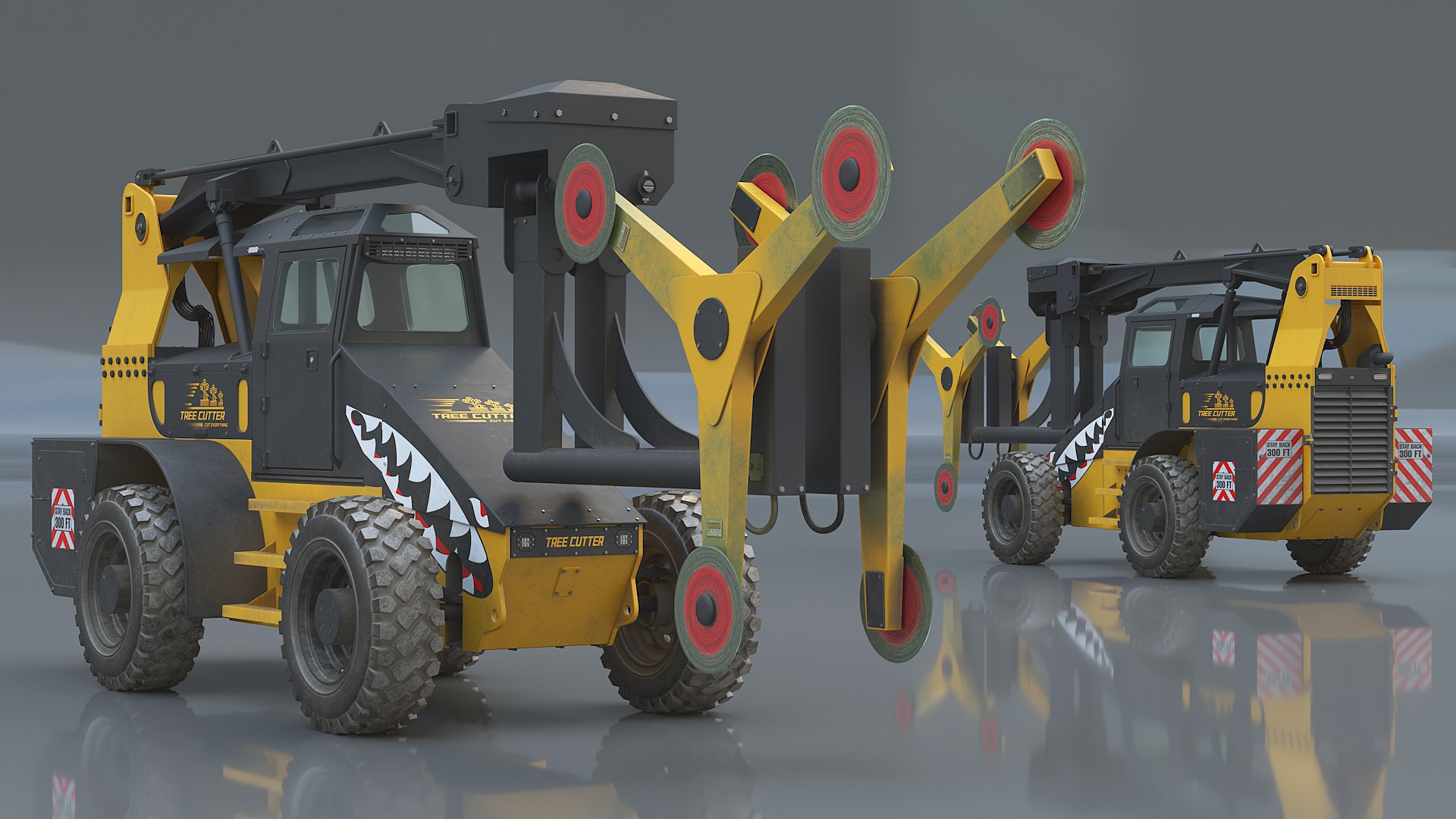 3D OMC Hedgehog Tree Trimmer Dirty - TurboSquid 2387171