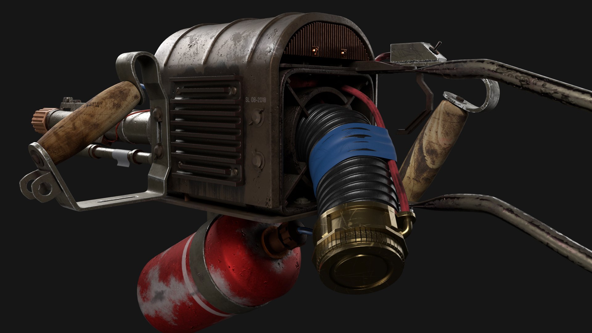 Cryogun liquid texturing 3D model - TurboSquid 1527028