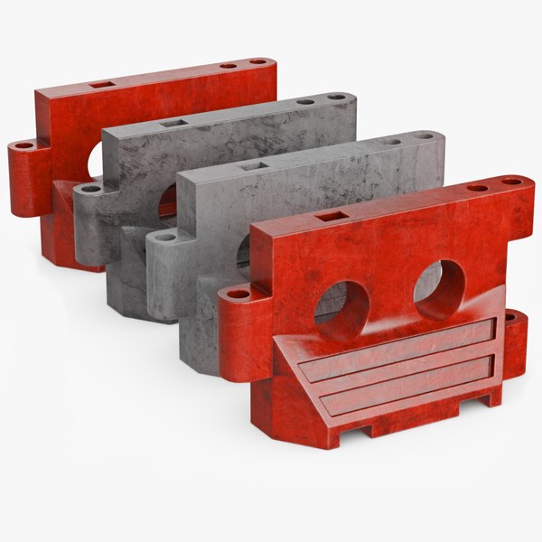 3D barrier street element - TurboSquid 1352299