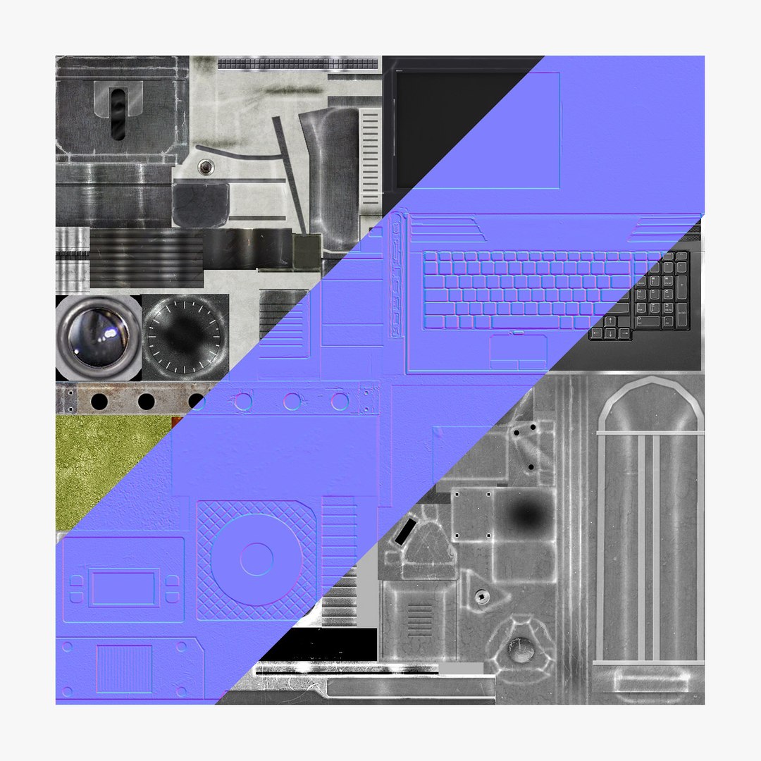 Set Laboratory Equipment 3d Model