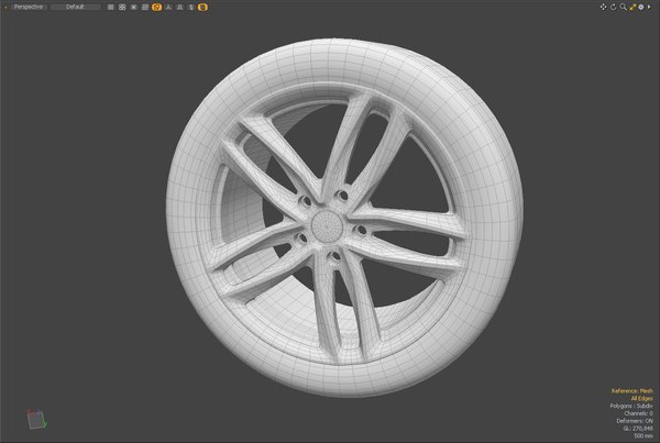 Car hubcaps 3D model - TurboSquid 1324178