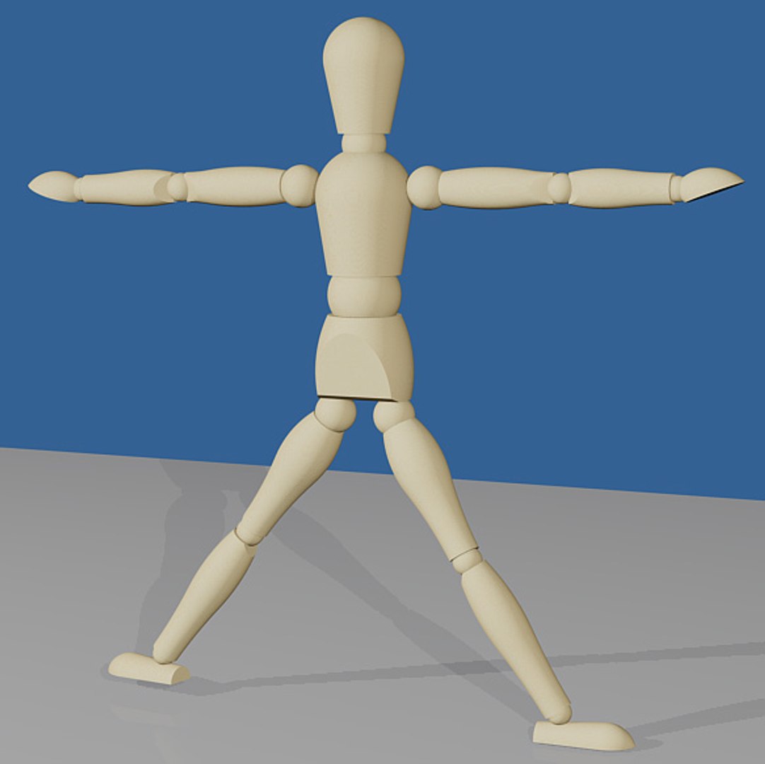 Artist Puppet Wood Character Human 3d Max