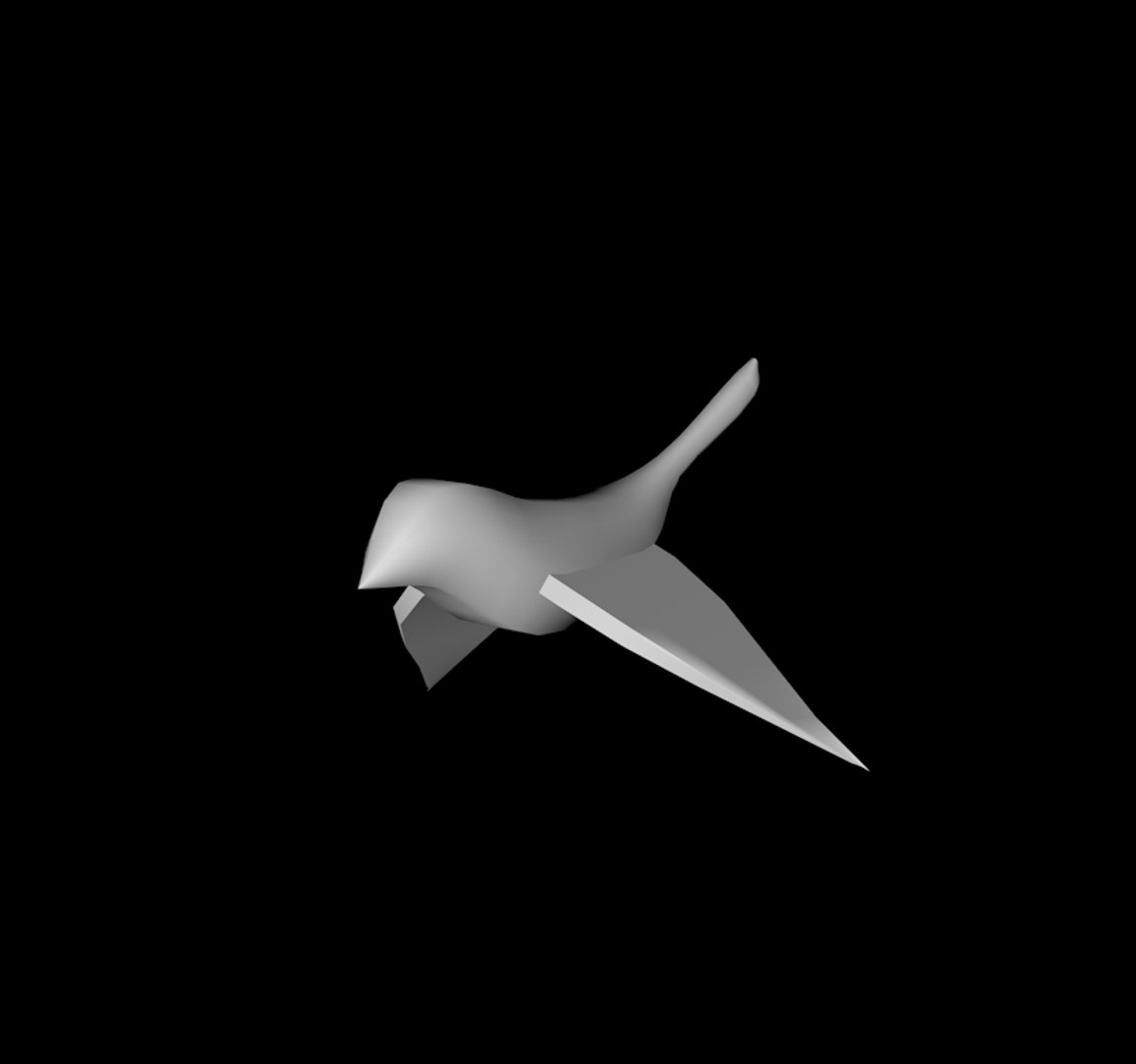 Free Bird Flock 3d Model