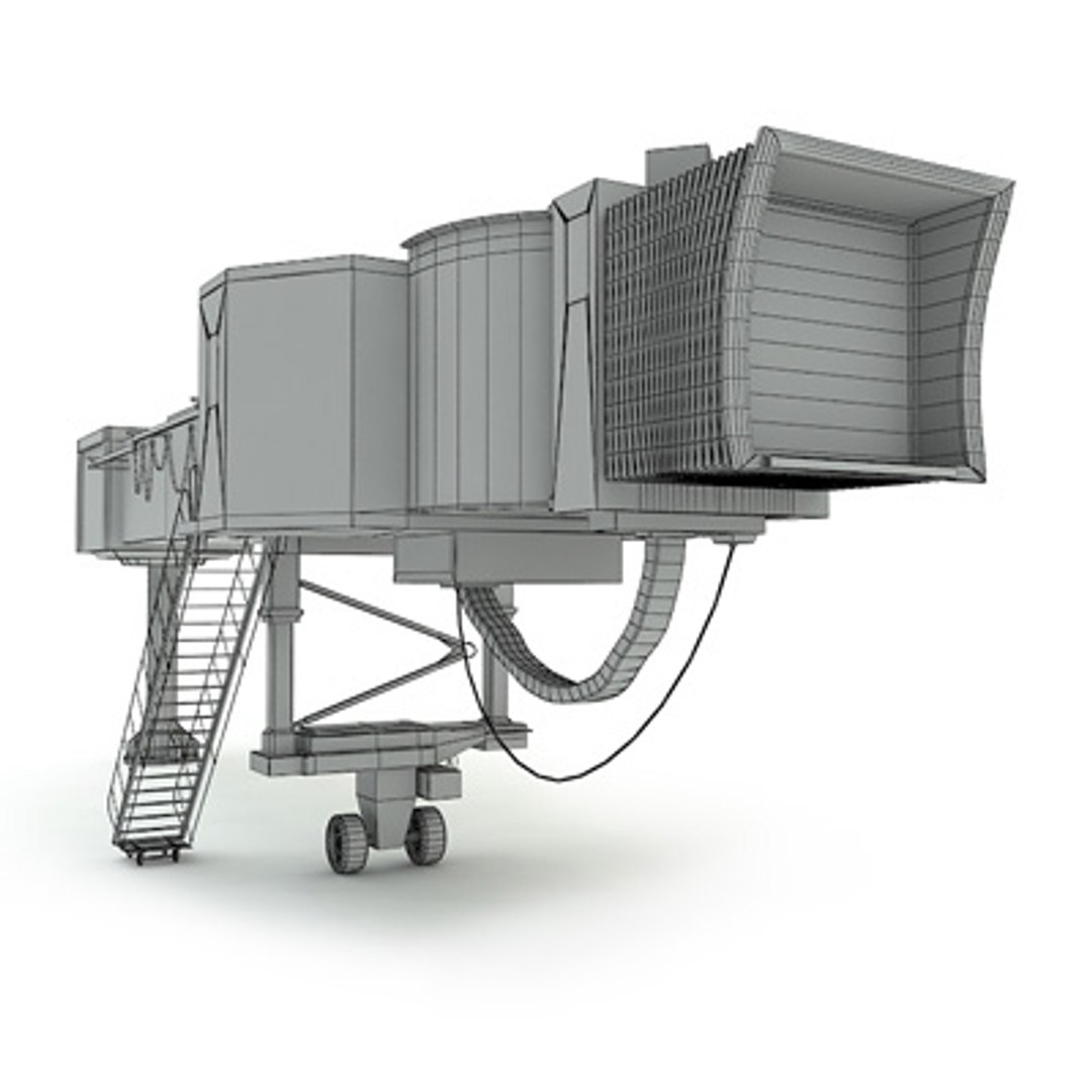 Airport Jetway 3d Model