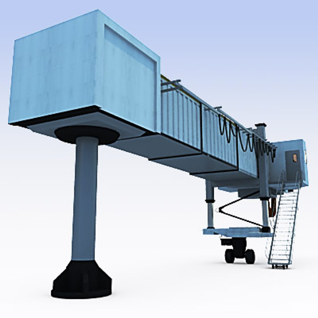 airport jetway 3d model