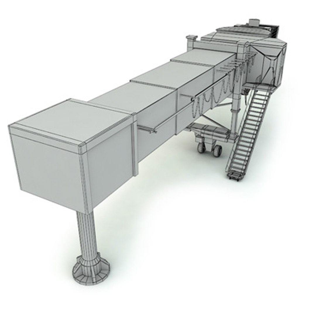 Airport Jetway 3d Model
