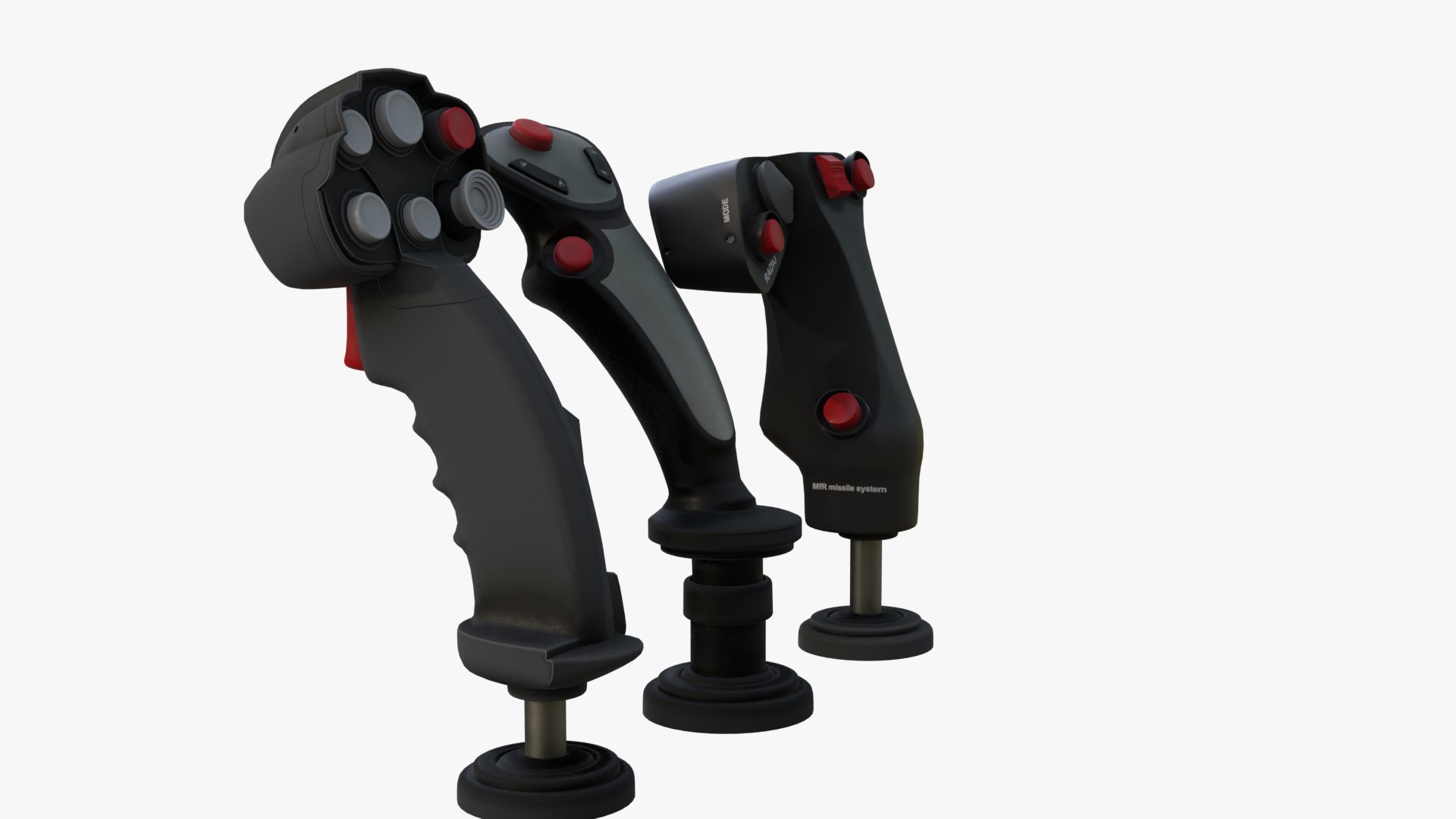 3D Fighter Jet Joystick Or Grips - TurboSquid 2387931