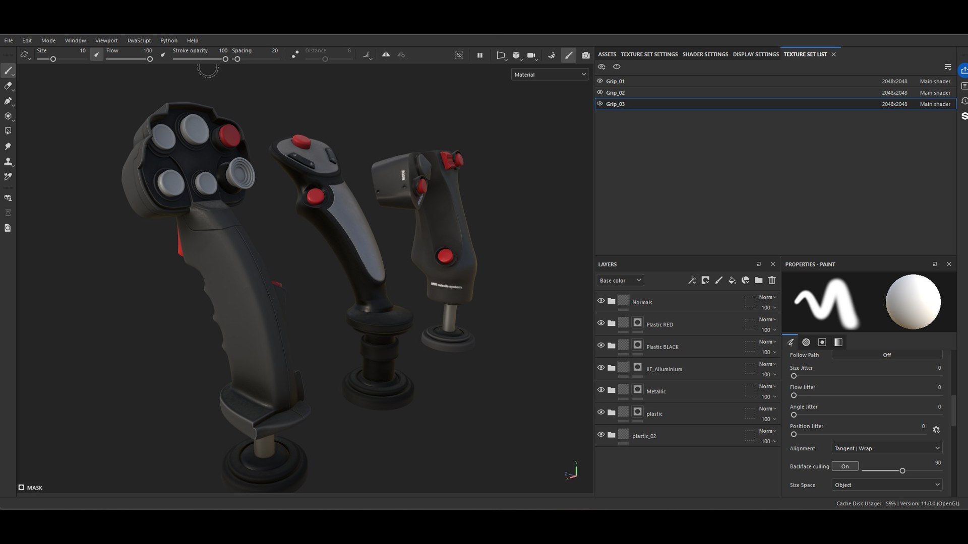 3D Fighter Jet Joystick Or Grips - TurboSquid 2387931
