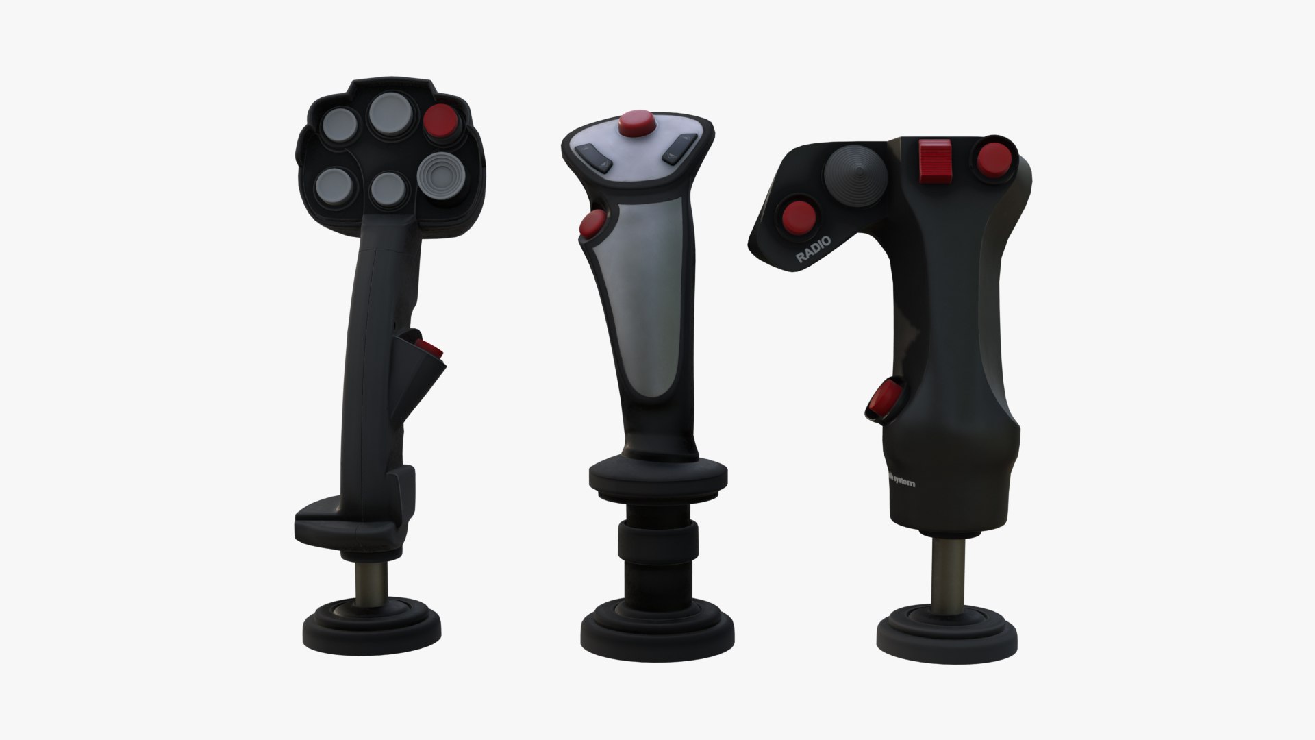 3D Fighter Jet Joystick Or Grips - TurboSquid 2387931