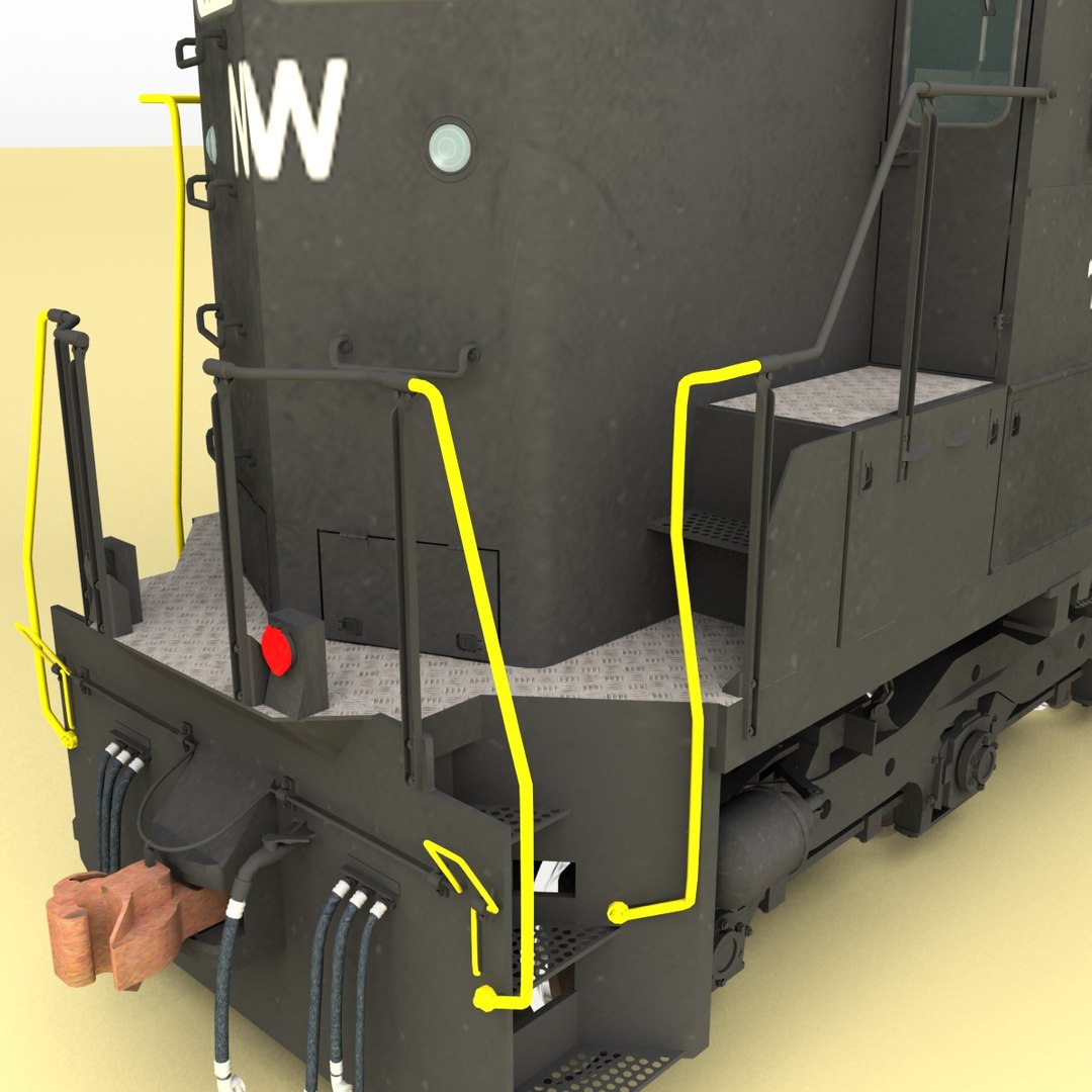 Emd Sd45 Nw Locomotive 3d Max