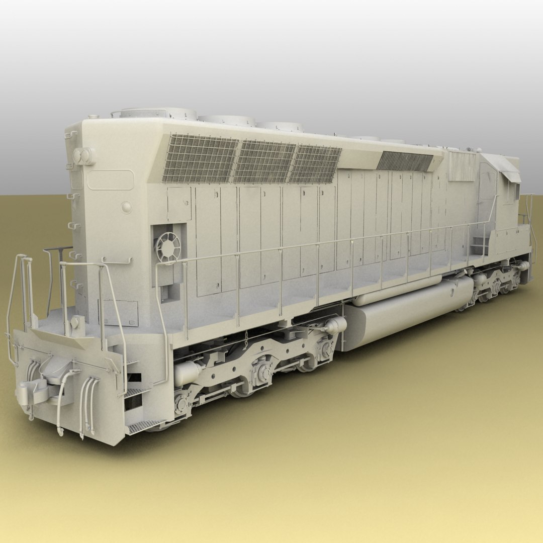 Emd Sd45 Nw Locomotive 3d Max