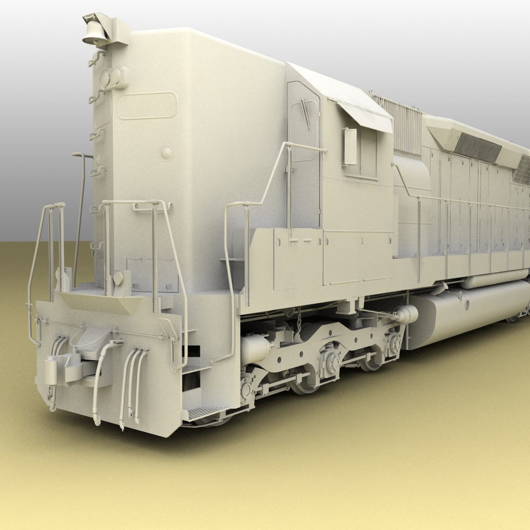 Emd Sd45 Nw Locomotive 3d Max