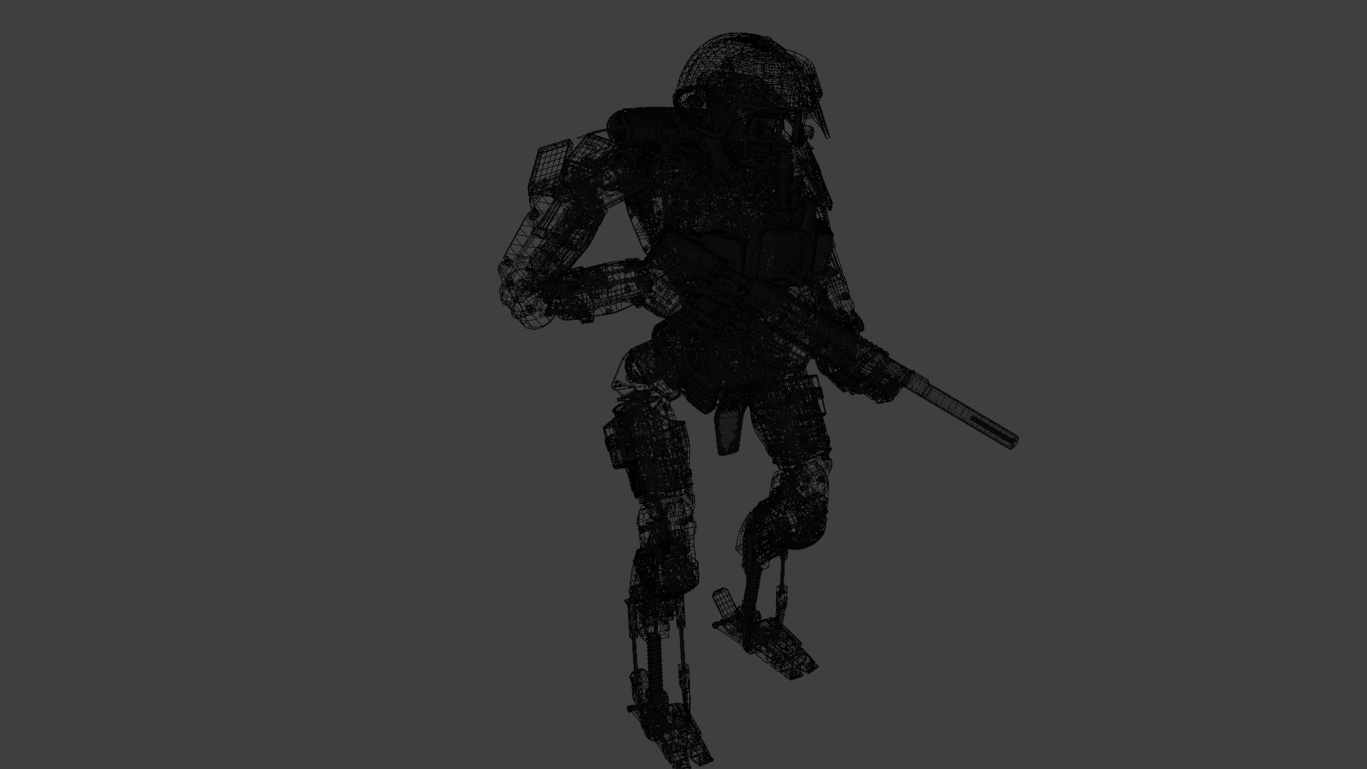 Military Humanoid Robot 3D Model - TurboSquid 2348526