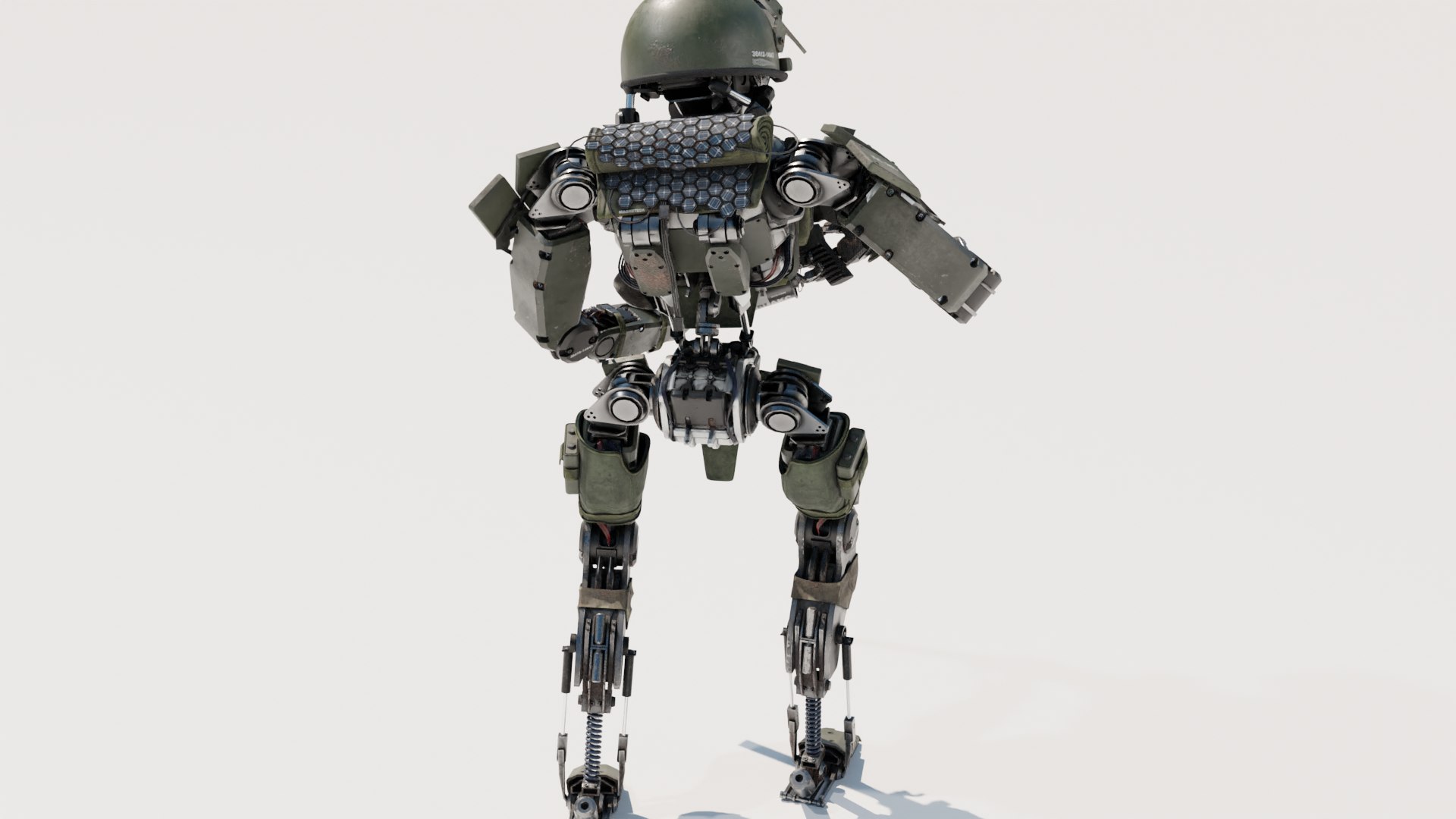 Military Humanoid Robot 3D Model - TurboSquid 2348526