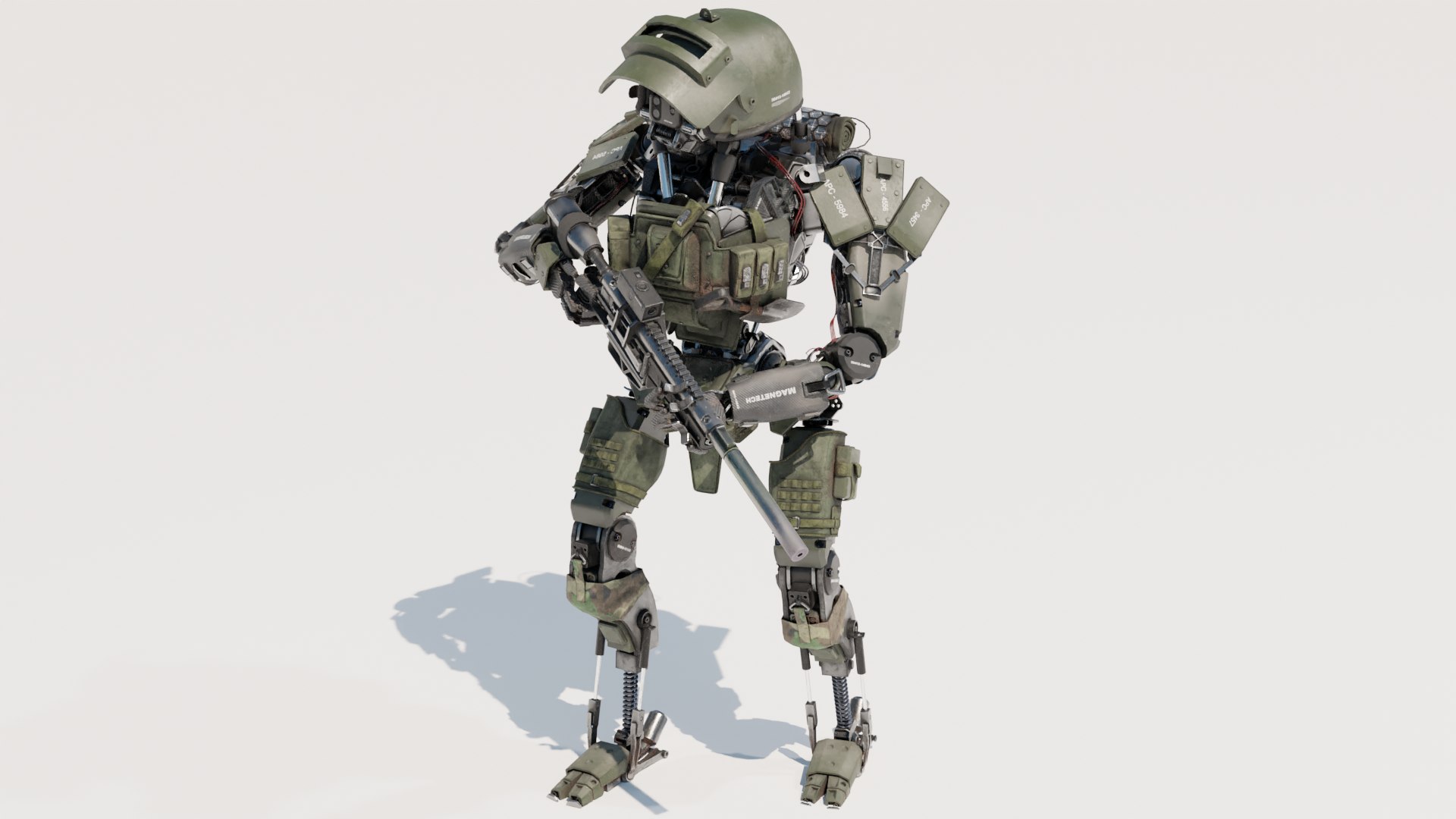 Military Humanoid Robot 3D Model - TurboSquid 2348526