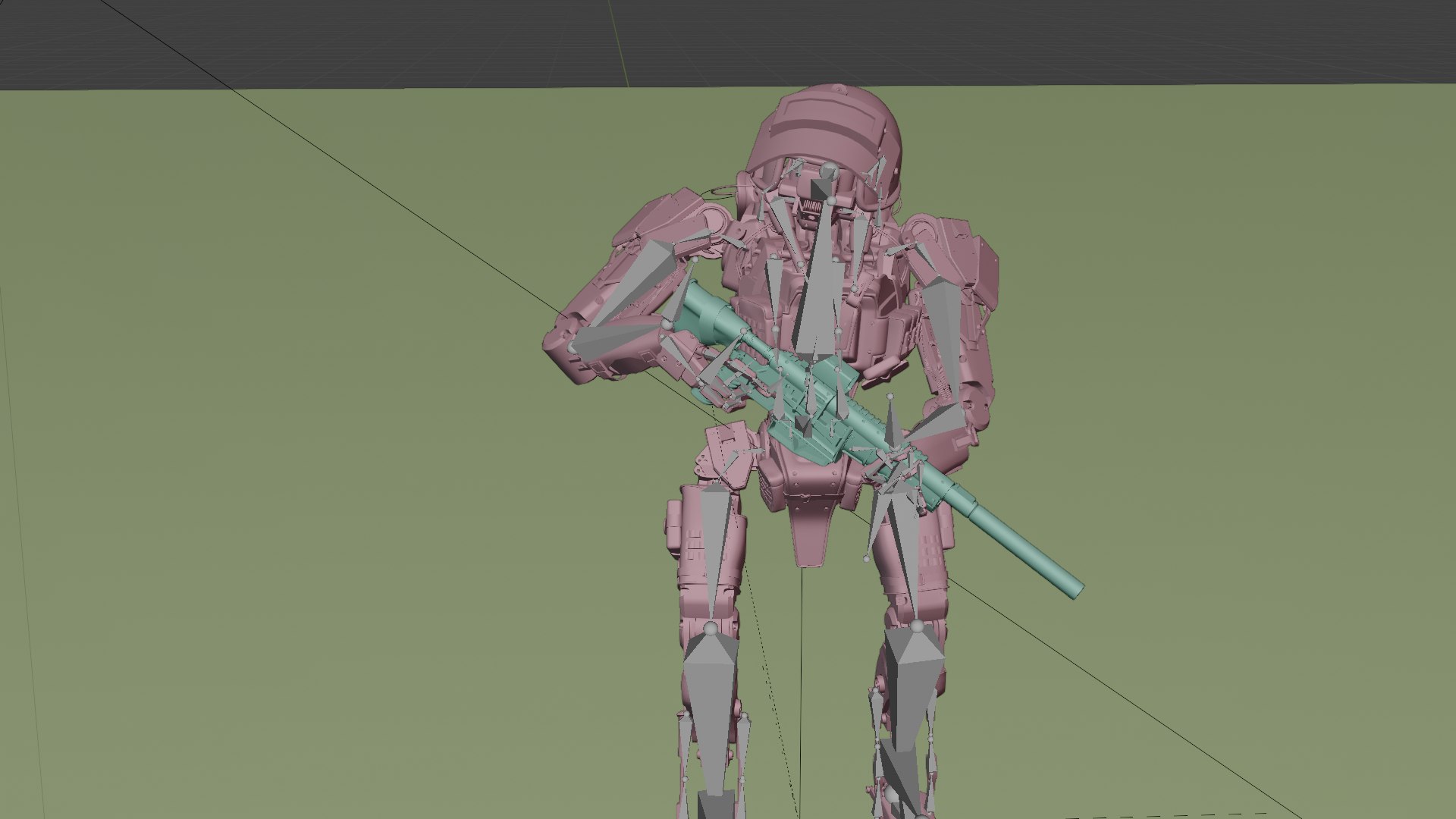 Military Humanoid Robot 3D Model - TurboSquid 2348526