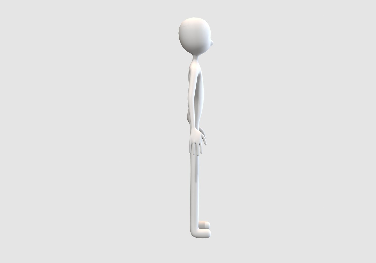 Skinny Cartoon Human 3D Model - TurboSquid 1912909