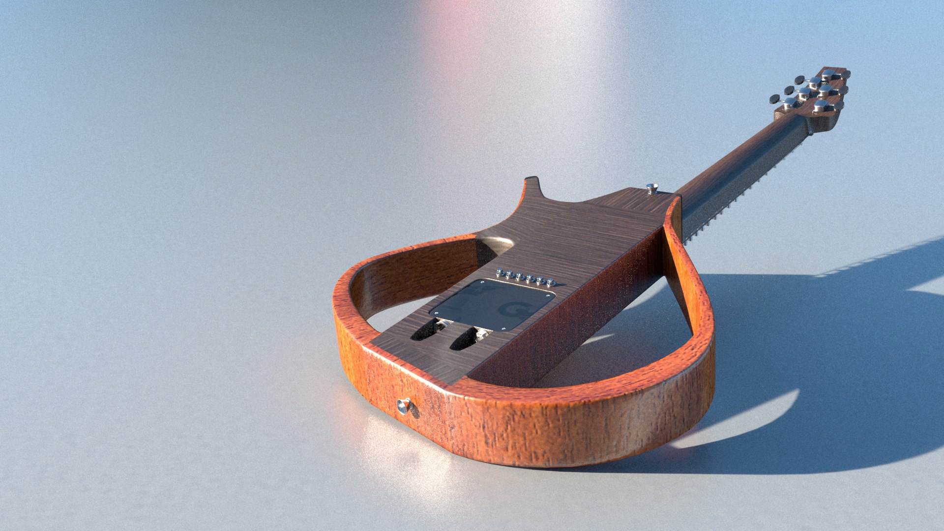 Design Guitar 3D - TurboSquid 1678460
