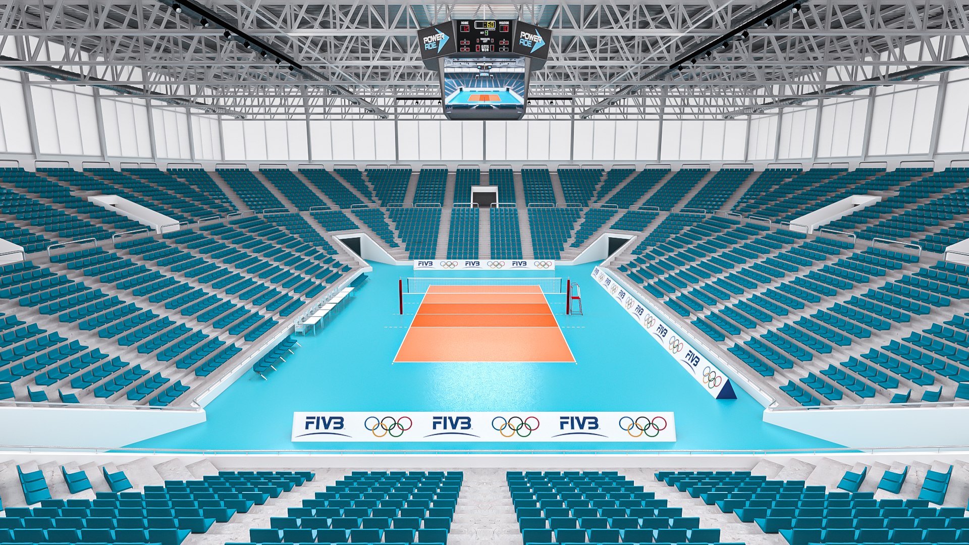3D Model Volleyball Arena 02 - TurboSquid 2226888