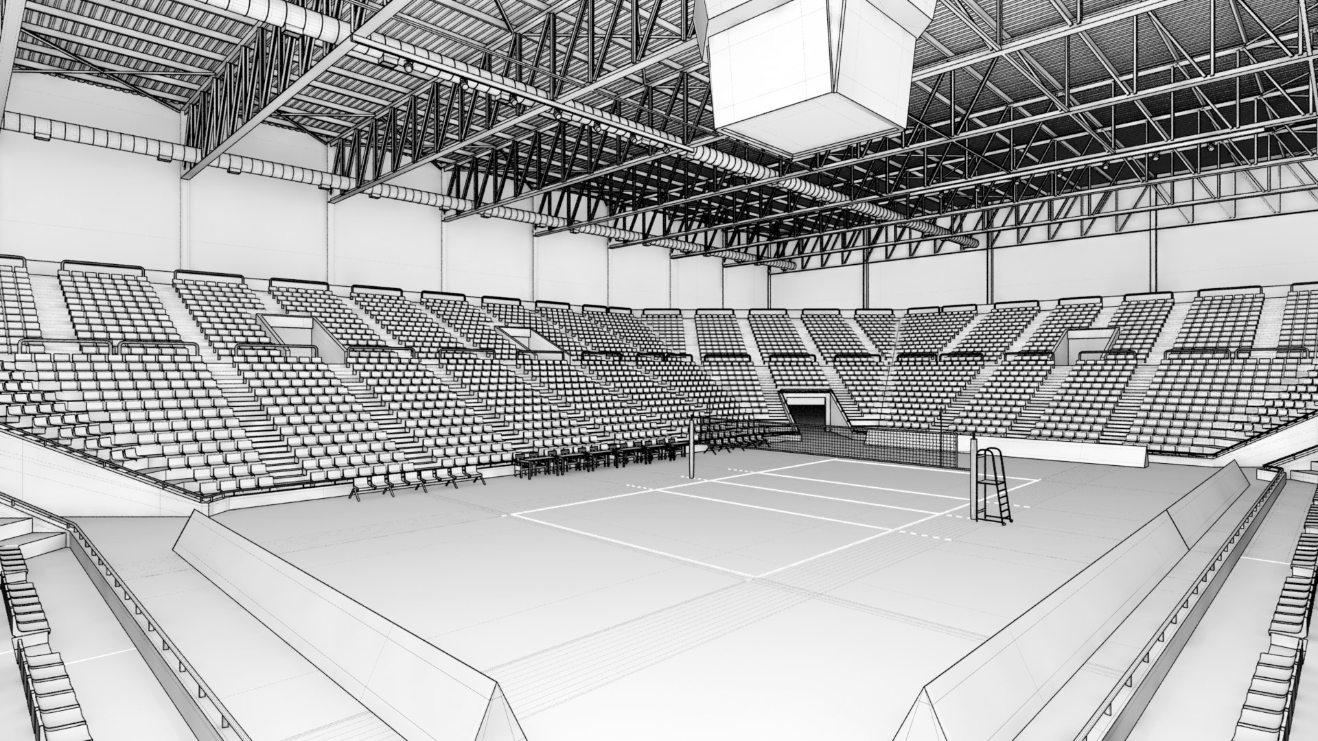3D Model Volleyball Arena 02 - TurboSquid 2226888