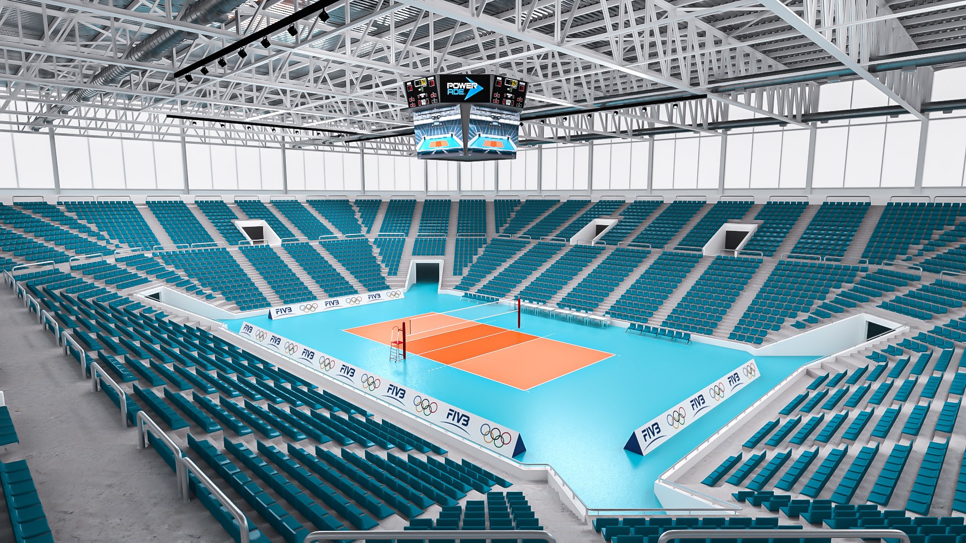 3D Model Volleyball Arena 02 - TurboSquid 2226888