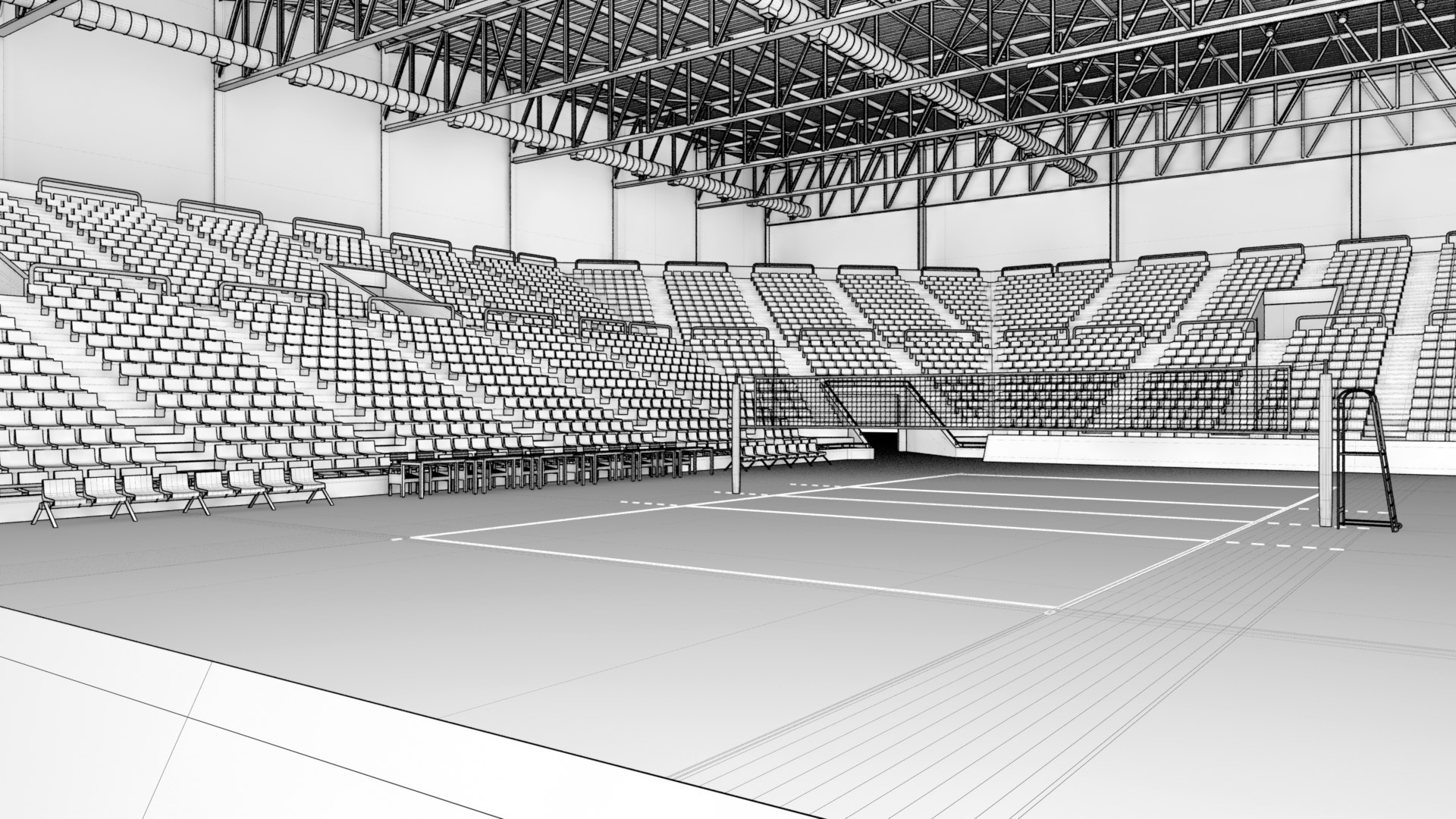 3D Model Volleyball Arena 02 - TurboSquid 2226888